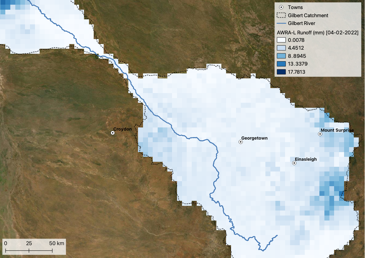 Runoff – Gilbert River Digital Twin – Understanding the Gilbert River Agricultural Precinct